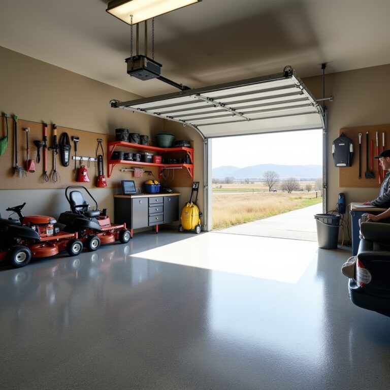 Garage Epoxy for Lawn Equipment in Fort Collins - True Finishing